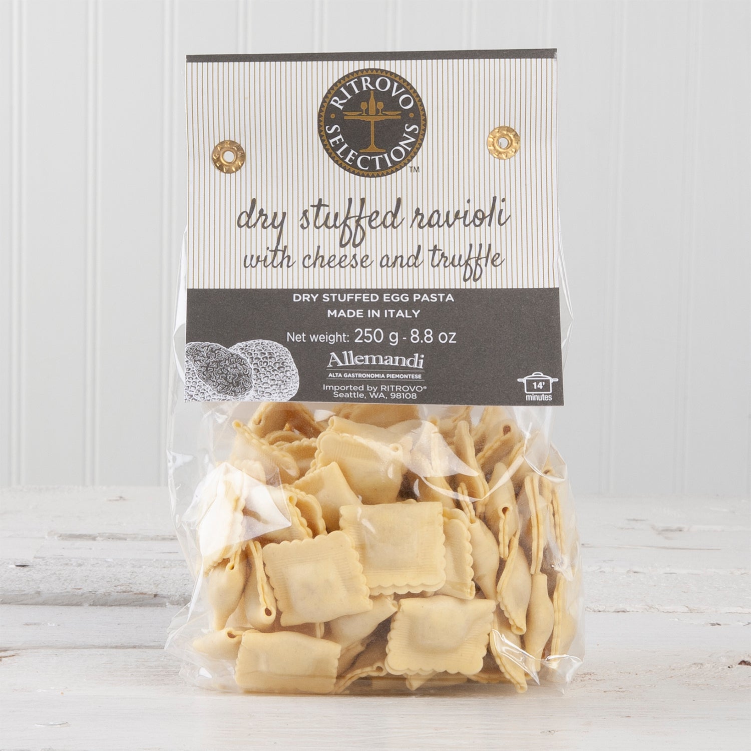 Allemandi Dry Stuffed Ravioli with Truffle and Cheese | Ditalia