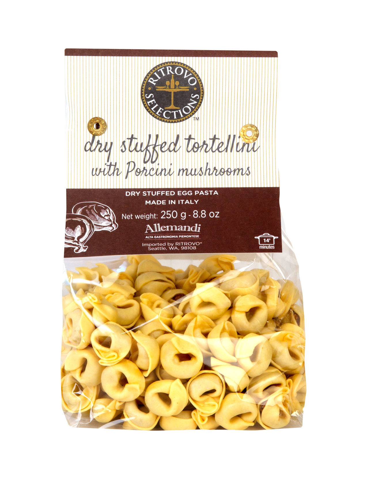 Allemandi Dry Stuffed Tortellini with Porcini Mushrooms | Ditalia ...