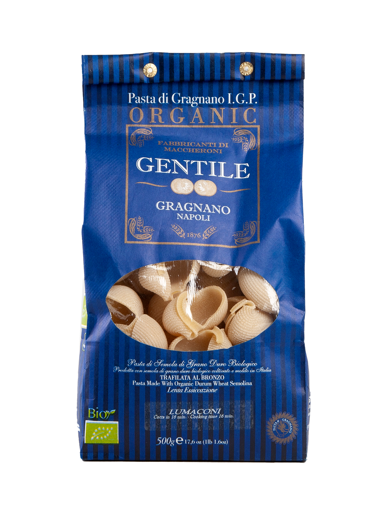 Gentile Pasta di Gragnano IGP - Lumaconi | Ditalia Italian Imports ...