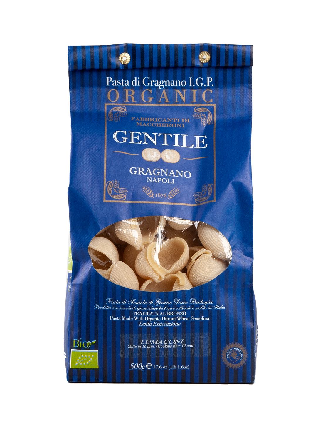 Gentile Pasta di Gragnano IGP - Lumaconi | Ditalia Italian Imports ...