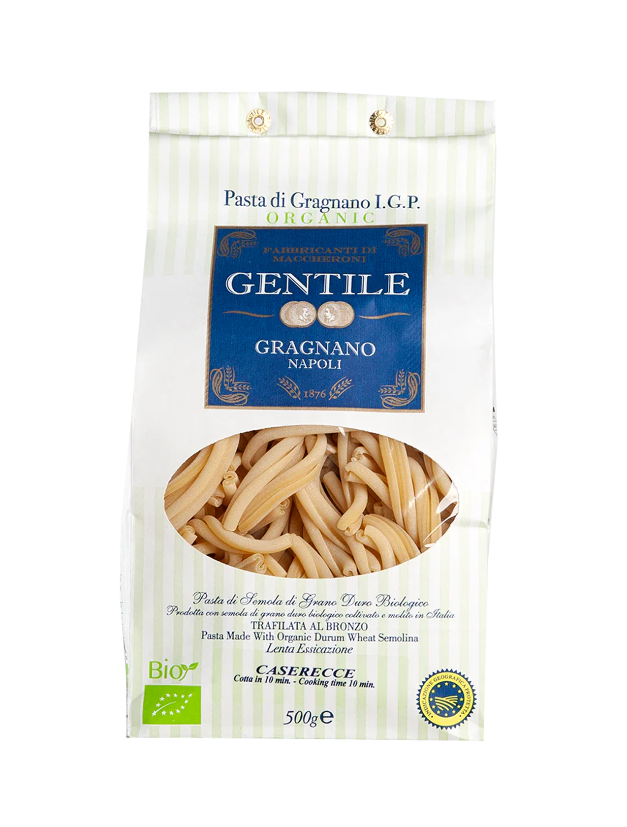 Gentile Pasta di Gragnano IGP - Casarecce | Ditalia Italian Imports ...