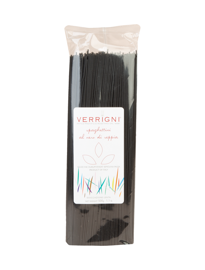 Verrigni Black Squid Ink Spaghetti Pasta | DITALIA – Ditalia Specialty ...