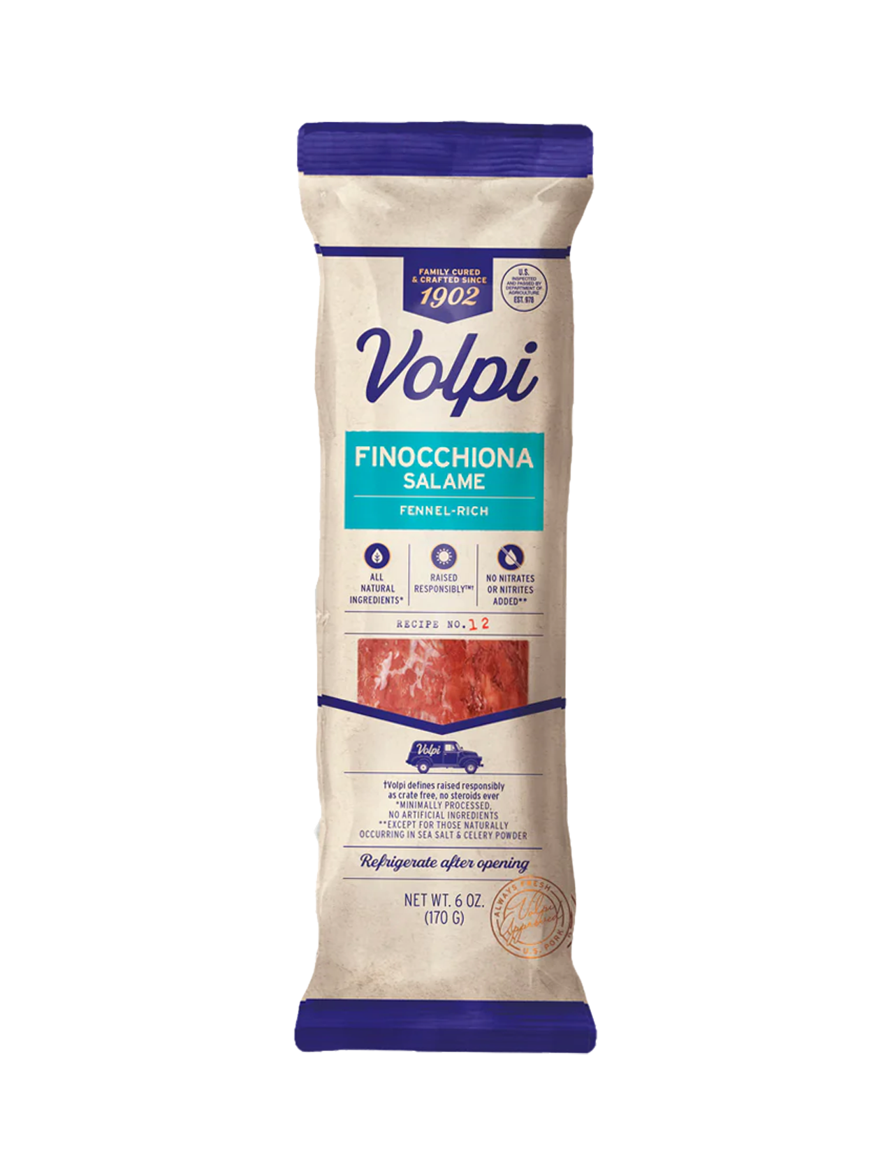 Volpi Cured Finocchiona Salami | Buy Online at Ditalia Fine Italian ...