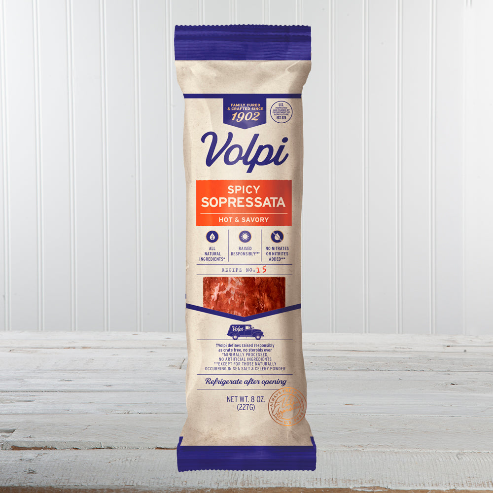 Volpi Hot Spicy Sopressata Salami 8 oz | Ditalia Fine Italian Imports ...