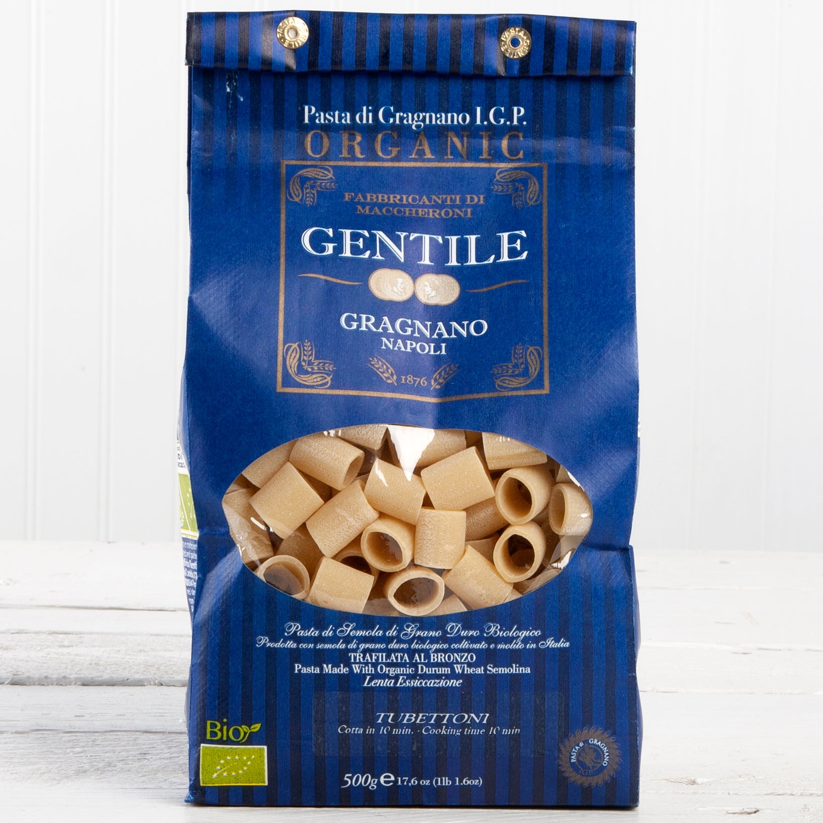 Gentile Organic Tubettoni Pasta di Gragnano | Ditalia – Ditalia ...