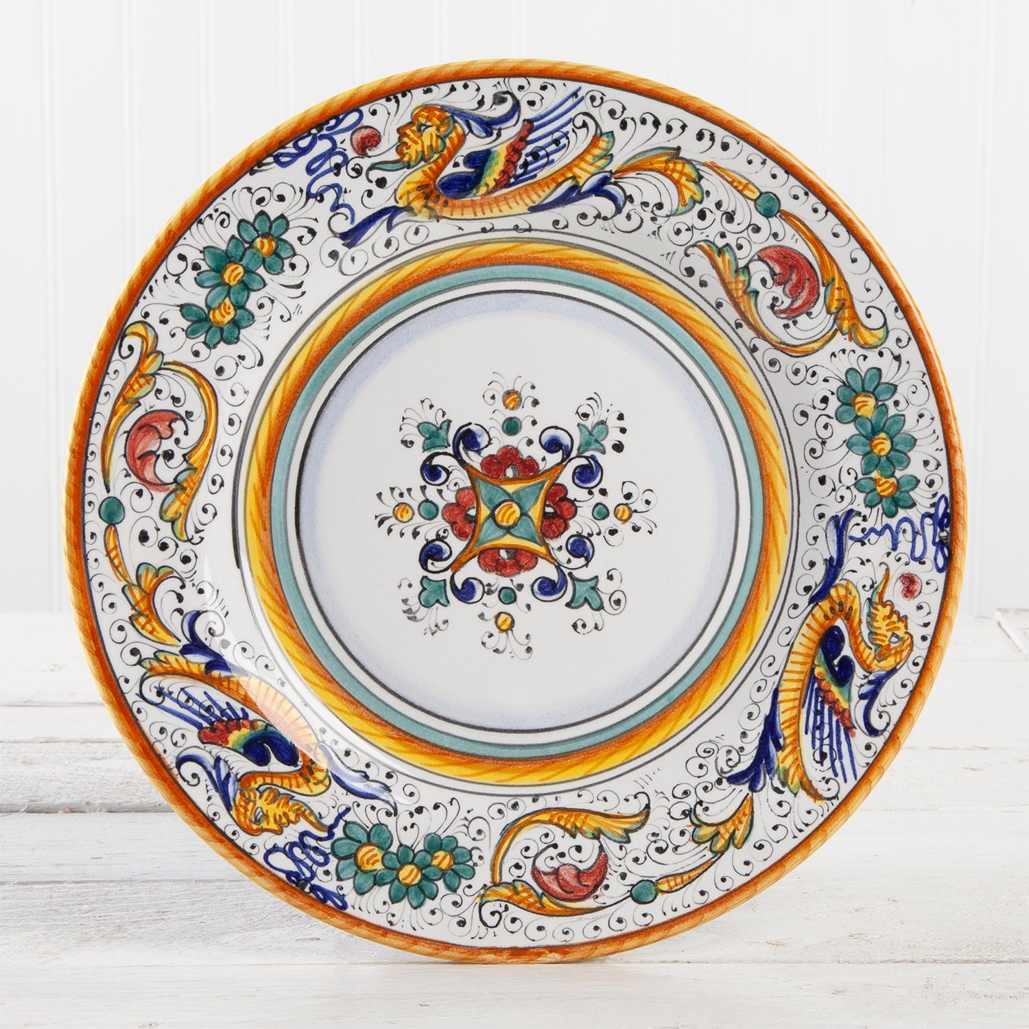 Geribi Deruta Dinner Plates | Italian Pottery | Online at Ditalia