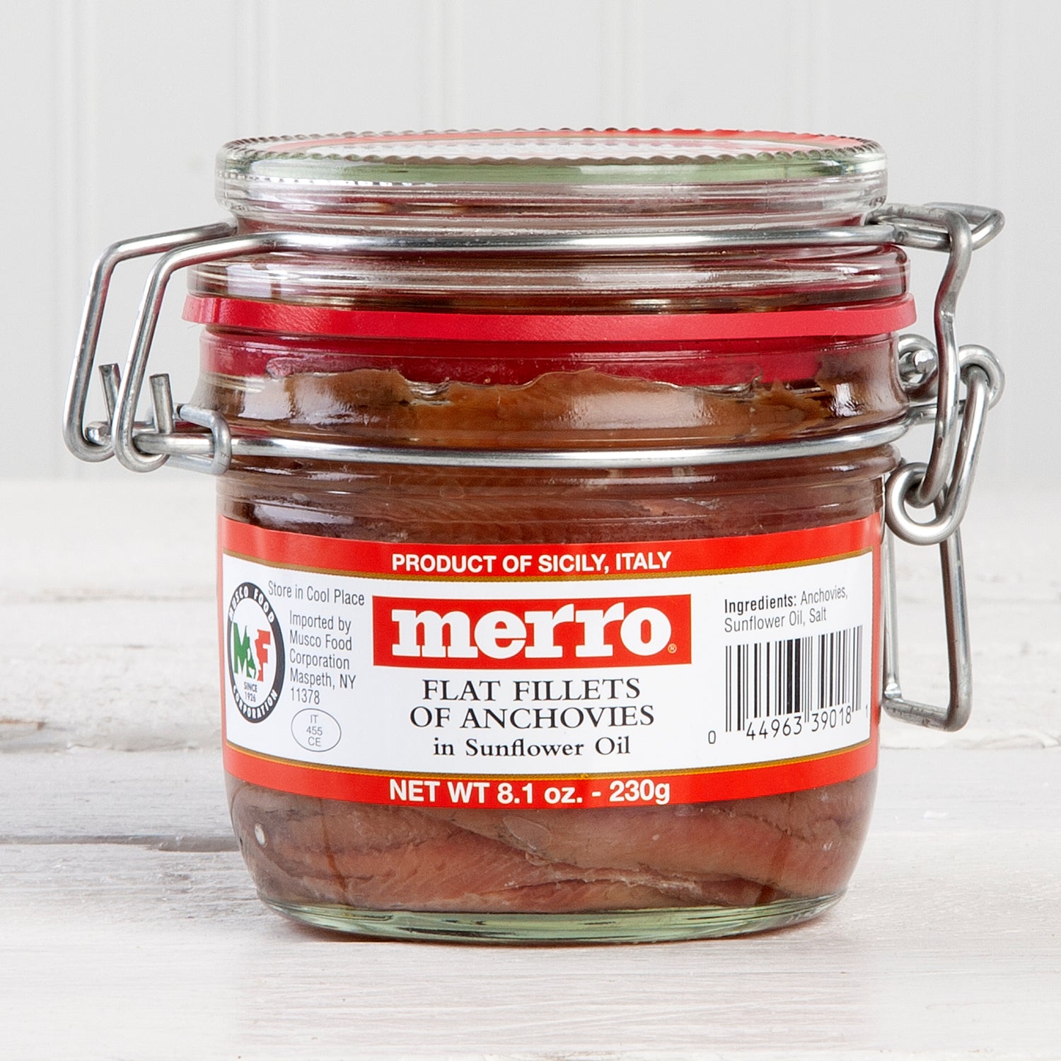Merro Anchovies from Sicily in Oil 8oz | Ditalia Italian Imports