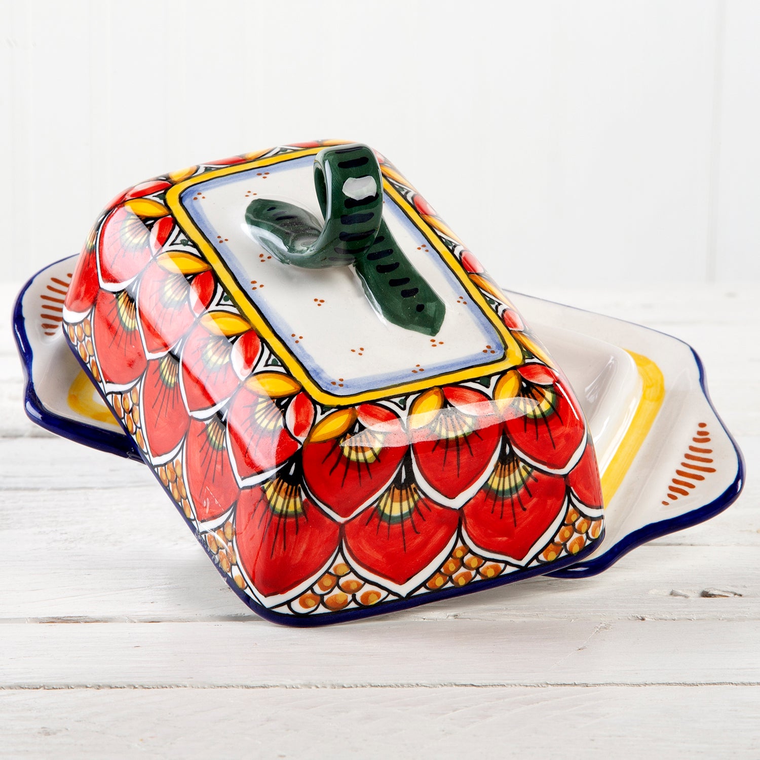 Geribi Deruta Butter Dish | Italian Pottery | Buy Online at Ditalia ...
