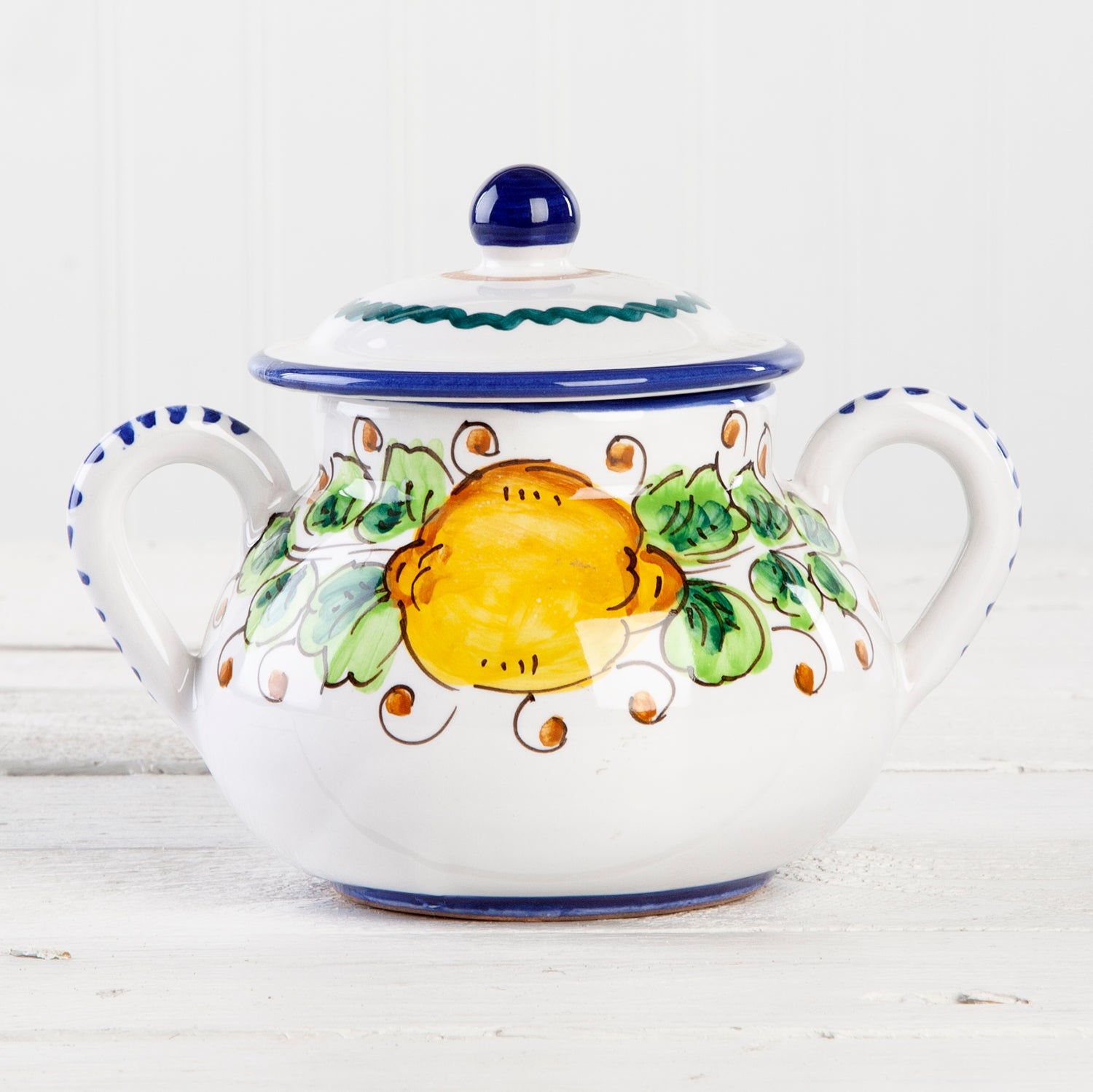 Geribi Deruta Sugar and Creamer | Italian Pottery | Online at Ditalia